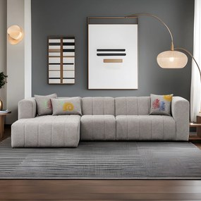 Hanah Home Rohová pohovka BEYZA levá světle šedá