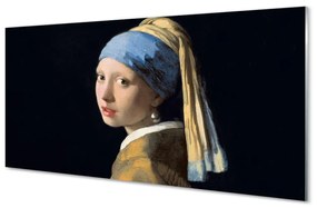 akrylový obraz Art Dívka s perlou 120x60 cm