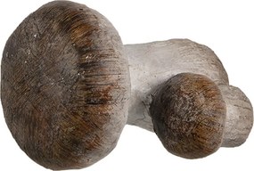 Béžovo-hnědá keramická dekorace houby Mushroom - 6*5*7 cm
