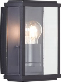 Obdélníková nástěnná lampa Gaia 44480/06 Brilliant pro venkovní použití, černá
