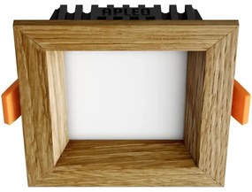 APLED - LED Podhledové SQUARE WOODLINE LED/3W/230V 4000K 9x9 cm dub masiv