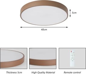 Brilagi - LED Stm stropní svítidlo POOL LED/48W/230V 3000-6000K 40 cm hnědá+DO