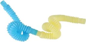 TEDDIES Stavebnice Trubičky natahovací / 6 ks / plast / od 3 let