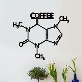 dřevo života Dřevěný obraz COFFEE FORMULA Zvolte rozměr (cm): 95x78, Zvolte barvu dekoru: Černá