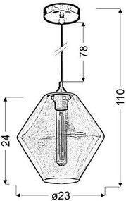 Závěsná lampa BREMEN včetně žárovky Candellux
