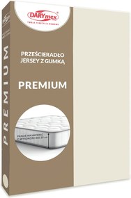 JERSEY PROSTĚRADLO PREMIUM 200X220 CM PŘÍRODNÍ