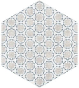 EBS Alpha dlažba 25,8x29 hexagon mix azul matná 1 m2