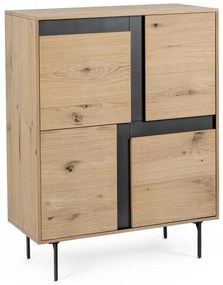 BIZZOTTO Dřevěný kabinet STANWOOD 120x90 cm 0747103