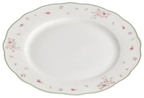 Bílý porcelánový servírovací talíř Brandani Nonna Rosa