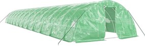 Skleník s ocelovým rámem zelený 120 m² 24 x 5 x 2,3 m 3188093