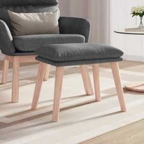 Podnožka světle šedá 45 x 29,5 x 35 cm textil 341424