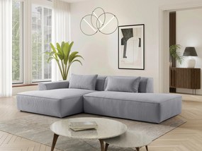 XXXLutz ROHOVÁ SEDAČKA, plast, textil, kompozitní dřevo, světle šedá MID.YOU - Sedací soupravy - 000694009601