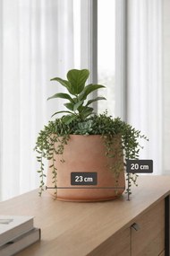 Květináč TROPICO, sklolaminát, výška 20 cm, oranžová