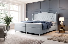 K&M postele Designová boxspring postel ANGEL bez úložného prostoru Velikost postele: 120 × 200 cm, Výběr matrace: Oboustranná pružinová matrace - stř…