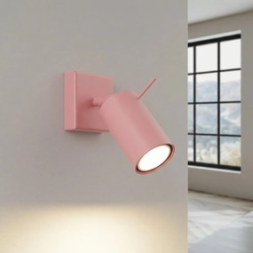 Sollux Lighting Nástěnné svítidlo RING růžové