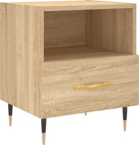vidaXL Noční stolek 40 x 35 x 47,5 cm kompozitní dřevo [827394] Barva: hnědý dub