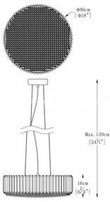 Brilagi - LED Křišťálový lustr na lanku GLAMOUR 5xG9/42W/230V