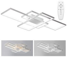 Toolight - LED stropní svítidlo + dálkové ovládání APP385-CP, chromová, OSW-07860