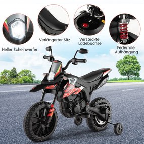Costway 12 V Dětská elektromotocykl s tréninkovými koly licencovaná