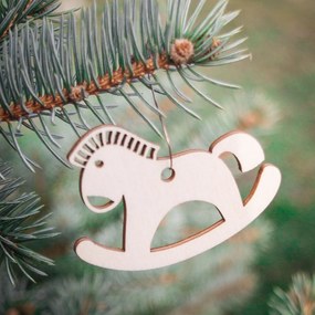 DUBLEZ | Ozdoba na vianočný stromček - húpací koník