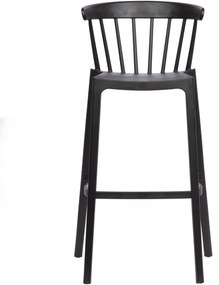 WOOOD Barová stolička BLISS plastová černá