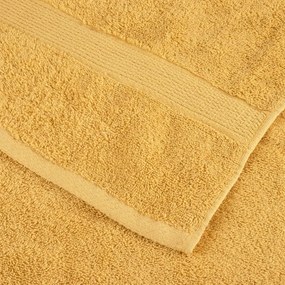 Prémiové ručníky do sprchy SOLUND 10 ks zlaté 70x140 cm 600 g/m² 137286