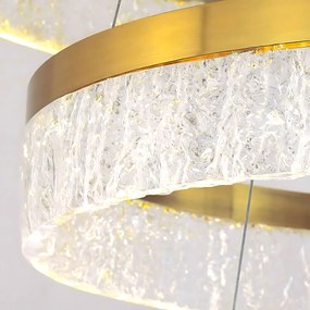Toolight Toolight, LED závěsné osvětlení 60cm, 60W, 3000K, LHJ049-CP2, zlatá, OSW-60028