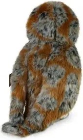 RAPPA Plyšová sova pálená 27 cm / ECO-FRIENDLY / od 0 měsíců