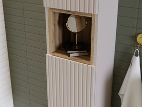 Comad Doplňková koupelnová skříňka vysoká Nova Cashmere 30 kašmír mat