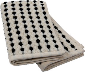 XXXLutz SADA RUČNÍKŮ PRO HOSTY, 30/50 cm, černá, ecru Dieter Knoll - Sady ručníků - 006792015804
