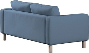 Potah na pohovku IKEA  Karlstad 2-místná, nerozkládací, krátký barva modrá látka pletený vzor