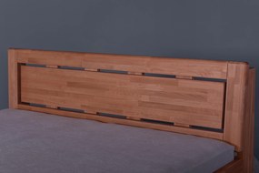 Masivní postel WIEN - Solwo Design Dřevo a odstín oleje: DUB Cink - Olej odstín DO206, Rozměr spací plochy: 220x200