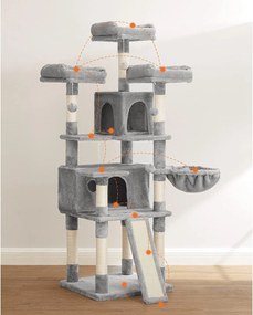 Kočičí škrabadlo, XXL kočičí strom 54 x 49 x 169 cm