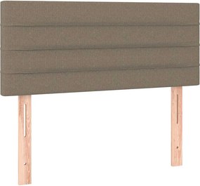 Box spring postel s matrací a LED taupe 90x190 cm textil 3133201
