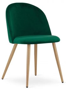 Jídelní židle BELLO sametová zelená