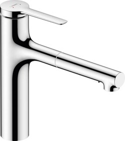 Hansgrohe Zesis M33, páková kuchyňská baterie 160, vytahovací sprška, 2jet, chromová, HAN-74822000