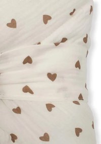 Mušelínová šněrovací zavinovačka New Baby little heart