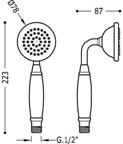 Tres Clasic sprcha mosaz 29963109LV