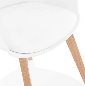 Jídelní židle Alcapone Barva: bílá/přírodní