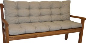 Axin Trading Polstr na zahradní lavičku 150x50 cm (sada) Polstr: Světle béžový melír