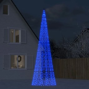 Vánoční stromek na stožár 1 534 modrých LED 500 cm - Default Title