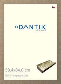 DANTIK rámeček 59,4x84 | Golf champagne (Plexi Čiré)