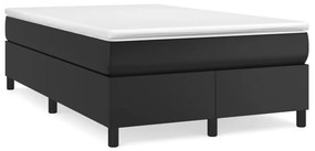 Box spring postel s matrací černá 120x190 cm umělá kůže 3269697