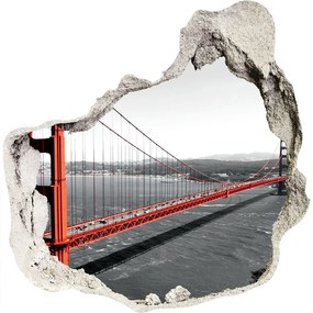 Wallmuralia Fototapeta díra na zeď 3D Most San Francisco 75x75 cm