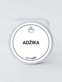 Samolepka na kořenky ADŽIKA bílá 5 cm tučné písmo