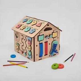BUSYKIDS Activity board Domeček Mini / Motorická deska / od 1 roku