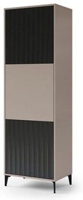 Skříňka RONJA taupe/černá 5903631915826