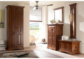 furniture-nabytek.cz - Masivní předsíňová stěna Catello z borovice, lakovaná, hnědá