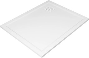 Gelco Xena obdélníková sprchová vanička 100 x 80 cm litý mramor bílá HX10080
