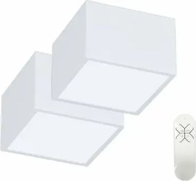 IMMAX NEO sada 2x CANTO SMART stropní svítidlo  15x15cm 12W bílá / Zig